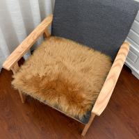 China OBLONG Artificial Sheepskin Cushion Pads Pink Square For Seat for sale
