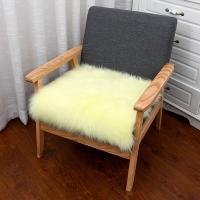 China OBLONG Artificial Sheepskin Cushion Pads Pink Square For Seat for sale