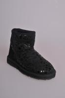 China Winter Shearling Sheepskin Snow Boots With Lace Up Closure for sale