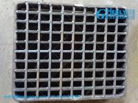 China Hot Dipped Galvanized Pressure Locked Serrated Bar Grating | 40X40mm hole | 50X5mm load bar | HeslyGrating Factory for sale
