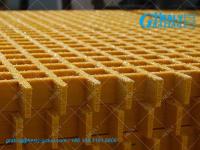 China Molded Fiberglass Grating | Gritted Surface | Anti-skidding | 38mm thickness | Yellow | HeslyGrating-China for sale