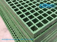 China Molded Fiberglass Grating | Gritted Surface | Anti-skidding | 38mm thickness | Yellow | HeslyGrating-China for sale