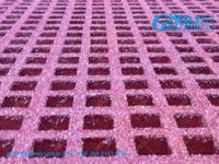 China Phenolic Resin Molded Fiberglass Grating | Gritted Surface | 38mm thickness | Brow | HeslyGrating-China for sale