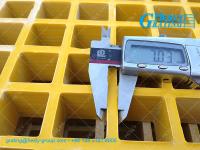 China Smooth Surface Molded FRP Grating | 50mm thickness | Green | HeslyGrating-China for sale
