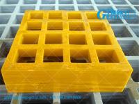 China Mini Mesh Molded FRP Grating | 50mm thickness | 25X25mm Hole | HeslyGrating-China for sale