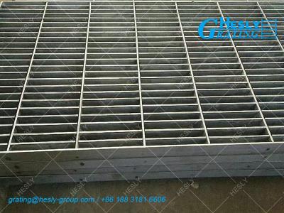 China Close Mesh Steel Bar Grating | Hot Dipped Galvanized 80micron | 25X100mm hole | HeslyGrating China Factory for sale