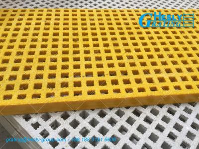 China Mini Hole Fiberglass Molded Grating | 20X20mm square hole | 50mm thickness | Hesly Grating - China Factory sales for sale