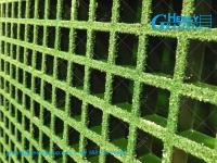 China Molded GRP Grating | Green | Gritted anti-skidding surface | 38mm thickness - HeslyGrating, China factory sales for sale
