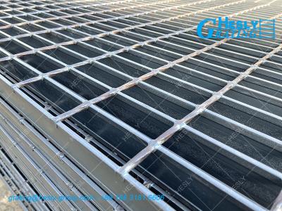China I section bearing bar Steel Grating Sheet | 50X5mm | 30X100mm mesh opening | 35micron Zn coating - Hesly Grating China for sale