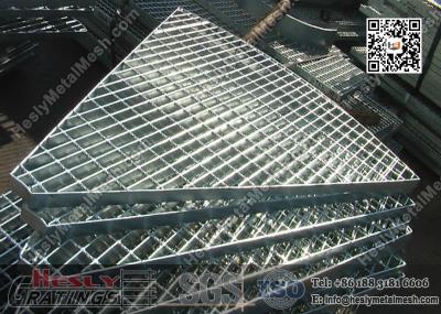 China Special Shape Galvanised Metal Bar Grating | 40X5mm Bearing Bar | 40X100mm mesh hole for sale