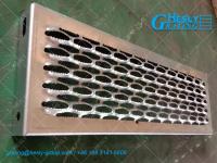 China Galvanized Perforated Metal Grip Strut Safety Grating Plank | Anti-skidding Stairs | HeslyGrating-China for sale