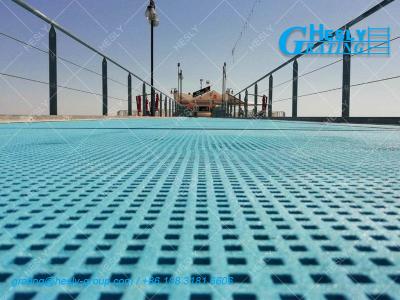 China Small Hole Molded FRP Grating | 50mm thickness | 20X20mm Hole | HeslyGrating-China for sale