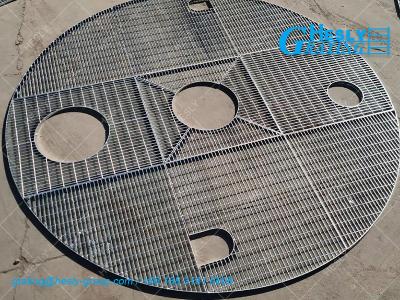 China Welded Steel Bar Grating | 30X5mm bearing bar | Composited Round | 60μm Zinc coating - Hesly Grating China Supplier for sale