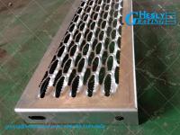 China Anti skidding Safety Grip Grating | Perforated Teeth Surface | 2.0mm thickness | 50mm height | HeslyGrating China for sale