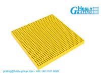 China Cross Small Mesh Molded FRP Grating | 50mm thickness | 25X25mm Hole | HeslyGrating-China for sale
