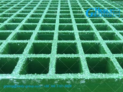 China Glass Reinforced Epoxy Resin Molded FRP Grating | 38mm depth | 38X38mm hole |  - HeslyGrating, China Factory exporter for sale