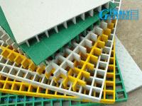 China Green Moulded GRP Grating | 38X38mm square hole | 38mm thickness | photovoltaic platform  - HeslyGrating for sale
