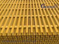China FRP Pultruded Grating Sheet | High 38mm | 60% opening area | Gritted Surface | HESLY Grating China for sale