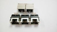 China RJ45 Female Connertor Side Enter Low Profile RJ45 Jack With Shielded And HF Production for sale
