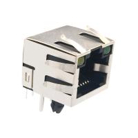 China PCB SMT RJ45 Connector 1x1 Tab - Down 10 / 100 Base-T MIC26023-5134W-LF3 Phconn for sale