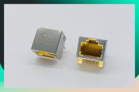 China 1X1 Gigabit Female Magnetic RJ45 Jack With Transformer for sale