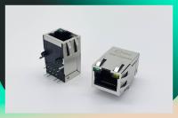 China 1X1 Modular RJ45 Female Jack With 10/100 Base-T Transformer for sale