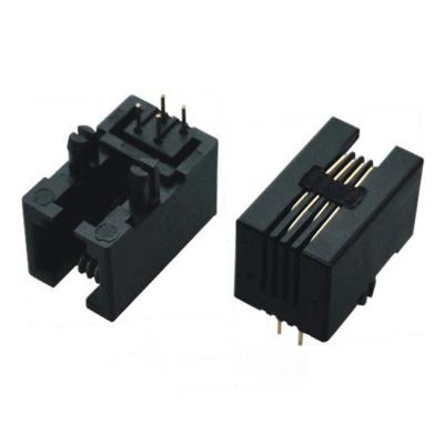 China 6P6C 4P4C 4 Pin 6 Pin Female RJ11 Modular Jack for sale