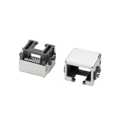 China RJ45 Modular Jack with 9.7mm Width 8 Contacts and Solder Termination for Secure Data Transfer for sale