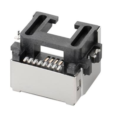 China Through-hole Modular Plug Connector Spec ARJC02-111006K Durable Modular Connector Designed for Network Cable Connections for sale