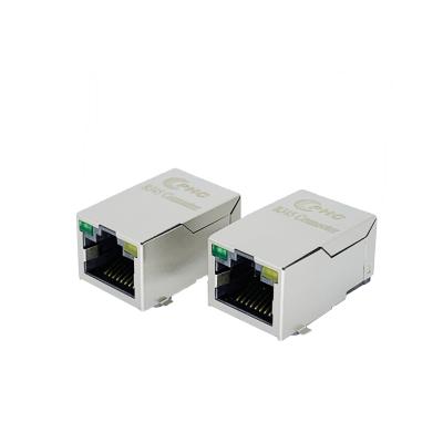 China 4 Columns 2 Rows RJ45 Modular Jack with 8 Contacts for Reliable Networking for sale