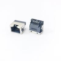 China Magnetic 1000 Base T RJ45 Modular Jack Featuring Top Entry Orientation and TIA EIA 568 B Compliance for Network Cabling for sale
