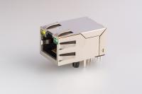 China Power Over Ethernet / PoE Rj45 Jack + 10 / 100 Base-TX  With Magnetic Module for sale