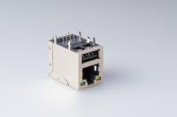China RB-027-GY-W  Single Port Usb B Female Connector Tab Up Without Transformer for sale