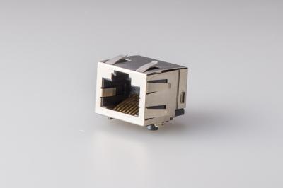 China PBT Material SMD Rj45 Transformer Pcb Mount / Amp Modular Connectors Jacks for sale