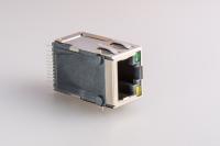 China 25.4MM  Single Port SMD RJ45 Module Jack With 10/100 Transformer And LED Patented Product for sale