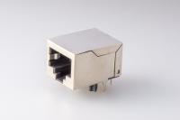 China Shield Side Entry RJ45 Modular Jack Connector , 8p8c Telecom PCB Jack ( RoHS ) for sale