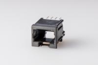 China Plastic 4P4C /  6p6c /  8P8C RJ45 ModularJack Top Enter Female  Single Port for sale