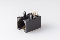 China 6P6C / 6P4C / 6P2C / 90 Degree RJ45 Jack Full Plastic Single Port Female Network for sale