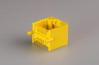 China Network Switch Single Port RJ45 Female Jack Connector Tab Up Without Transformer for sale
