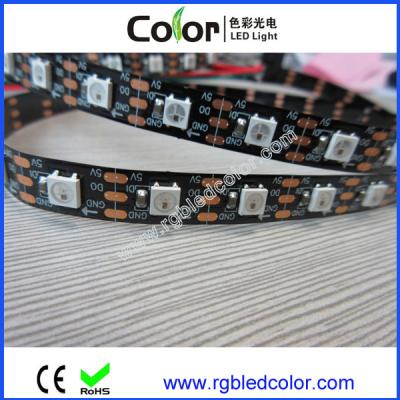 China 60led per meter black and white pcb apa104 led strip for sale