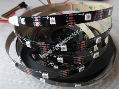 China full color led strip apa102 48LED/m black white pcb for sale