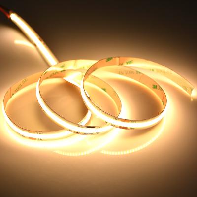 China dc5v 12v flexible neon cob led strip light for sale