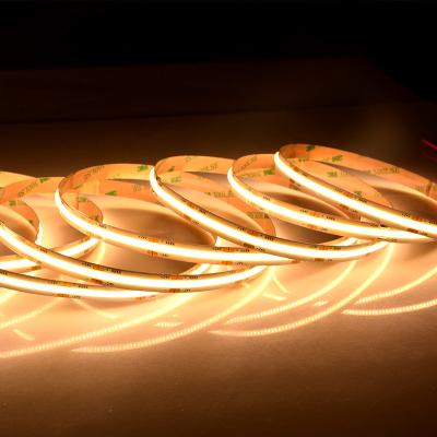 China DC24V Cuttable 3000K White Color Emitting IP65 IP67 IP68 Waterproof COB LED Strip for sale