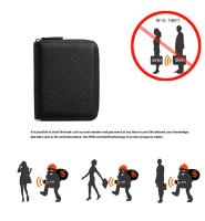 China Leather RFID Blocking Wallet for Women Credit Card Holder Clutch with 12 Card Slots for sale