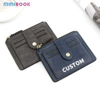 China Leather Credit Card Holder Wallet for Men Women Unisex Coin Purse 8 Slots for sale