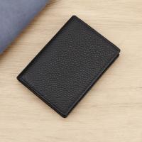 China Custom Logo Leather Bifold Wallet Slim Card Holder with 8 Card Slots OEM ODM for sale