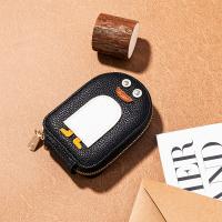 China Custom Cow Leather ID Card Holder for Kids Women Fashion Multi Card Bag 6 Slots for sale