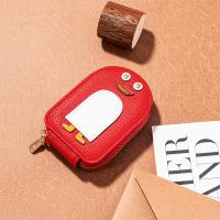 China Custom Cow Leather ID Card Holder for Kids Women Fashion Multi Card Bag 6 Slots for sale
