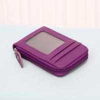 China 12 Slot RFID Anti Theft Zippered Credit Card Wallet Leather Multi Card Bag for Men for sale