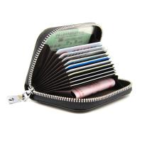 China Genuine Leather Credit Card Holder for Women Low MOQ Mix Models 8 Card Slots for sale